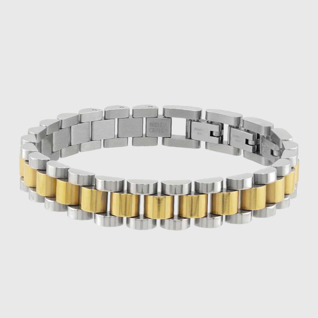 Two Tone Watch Band Bracelet – Maripoza Boutique